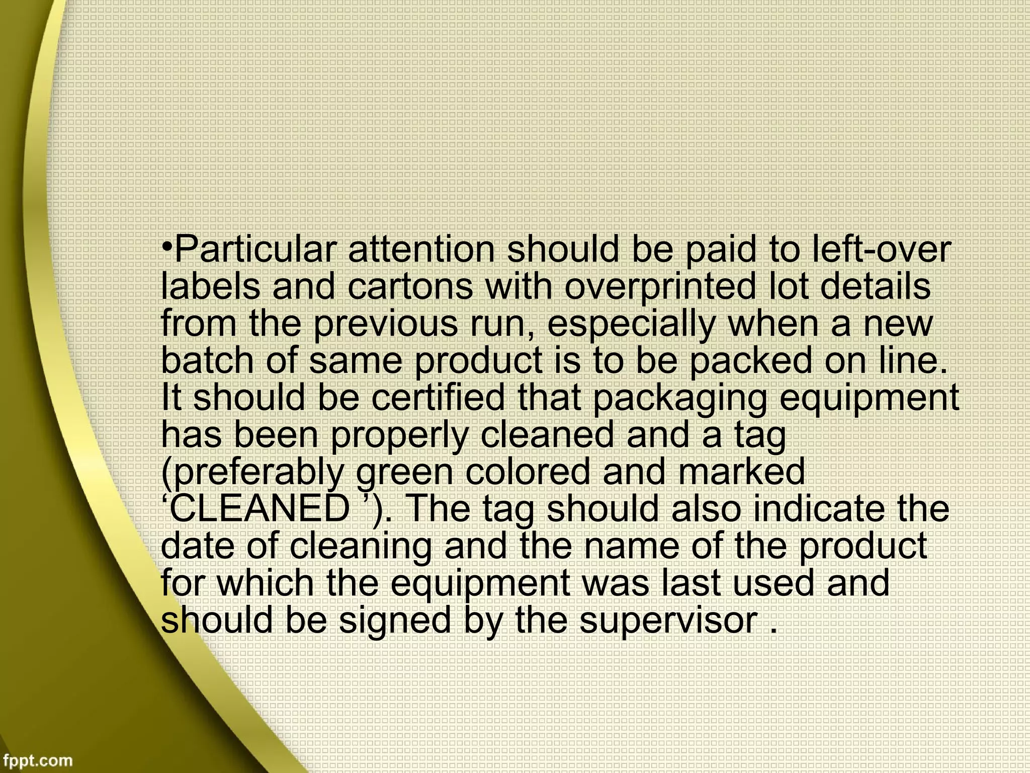 ###Over printing### & line clearance sheet by Vishnu Datta M | PPT