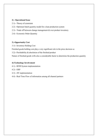 Over production | PDF