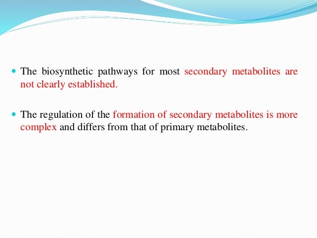 Over production of primary and secondary metabolites | PPTX