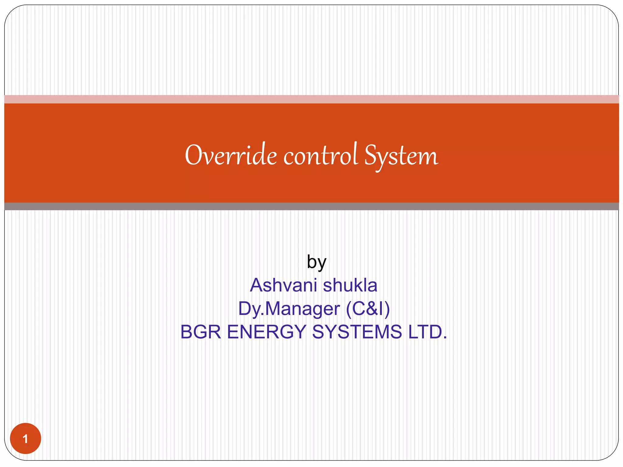 Override control system | PPTX