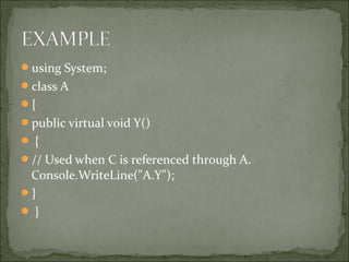 C# Overriding | PPT