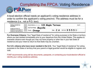 overseas-voter-training power point presentation | PPT