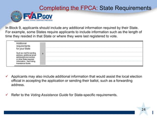 overseas-voter-training power point presentation | PPT