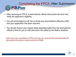 overseas-voter-training power point presentation | PPT