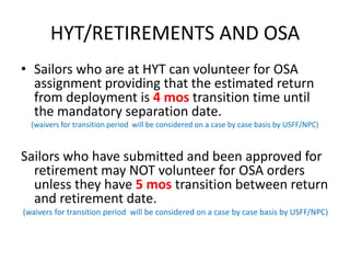 Overseas contingency operations support assignment | PPTX