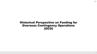Overseas Contingency Operations: Trends and Issues | PDF