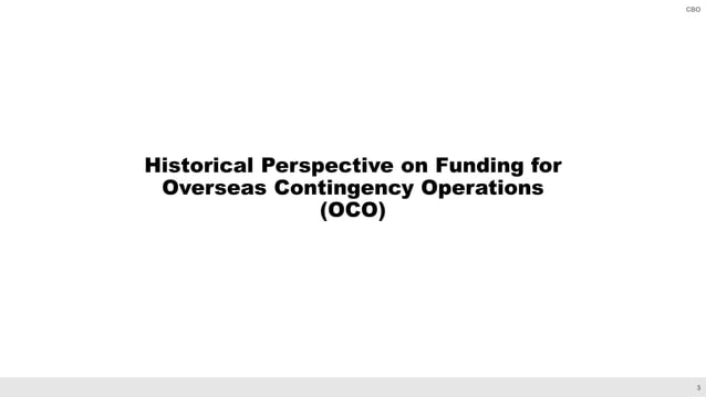 Overseas Contingency Operations: Trends and Issues | PPT