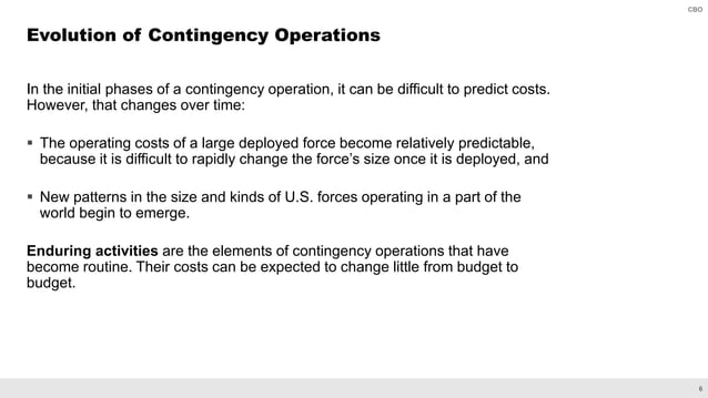 Overseas Contingency Operations: Trends and Issues | PPT