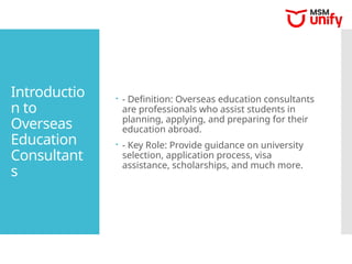 Understanding Overseas Education: A Gateway to Global Opportunities | PPTX