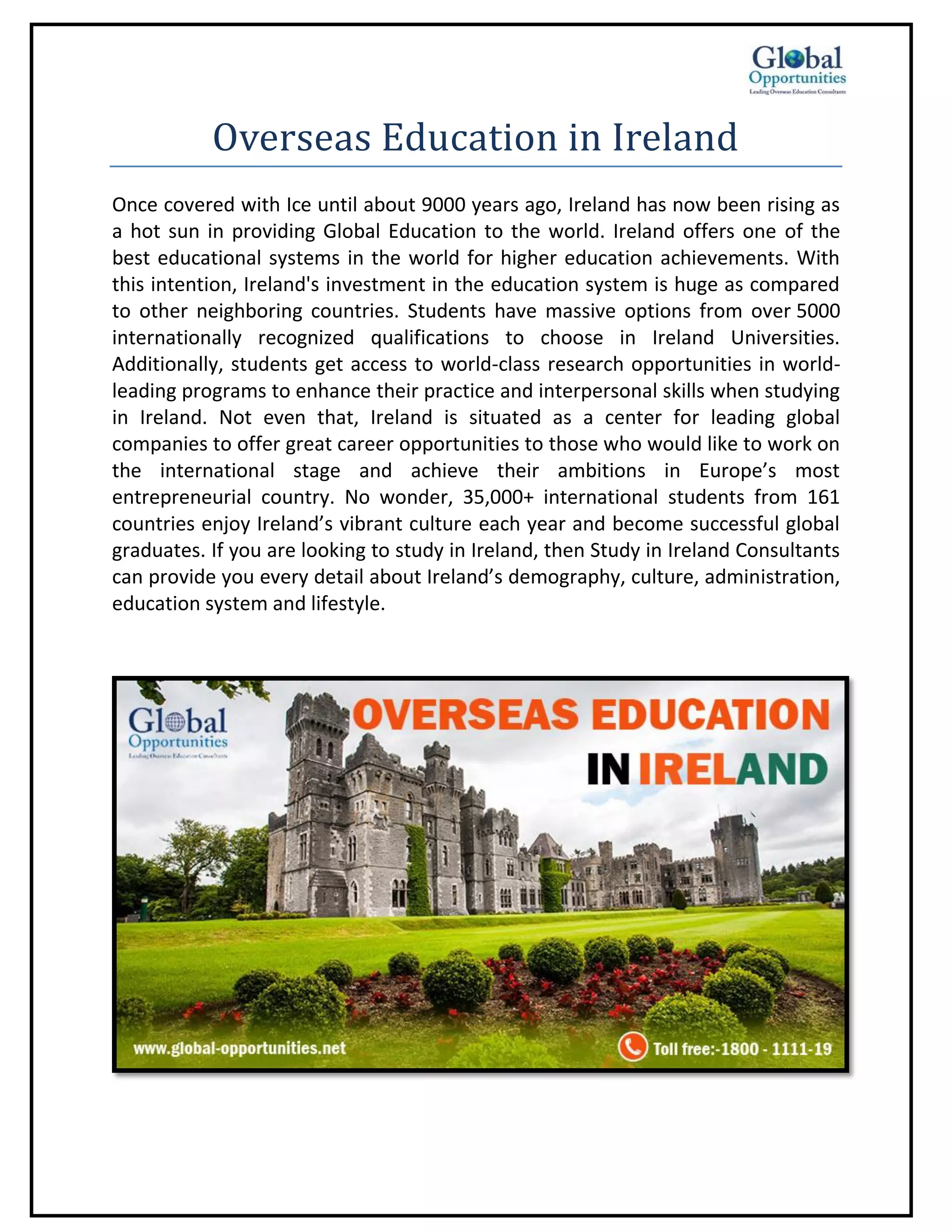 Overseas Education in Ireland | PDF