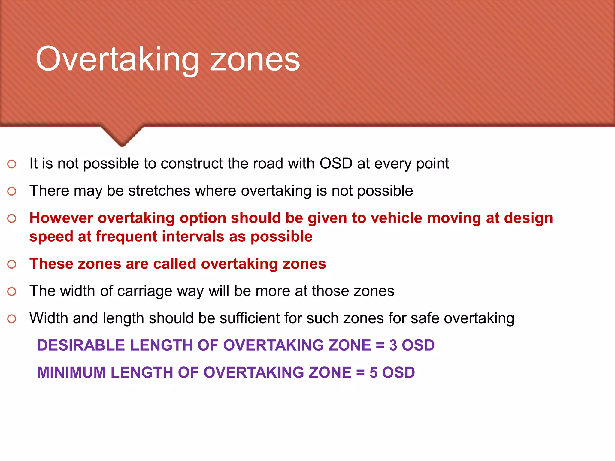 Overtaking sight distance | PPTX