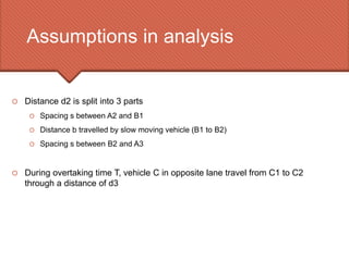 Overtaking sight distance | PPTX