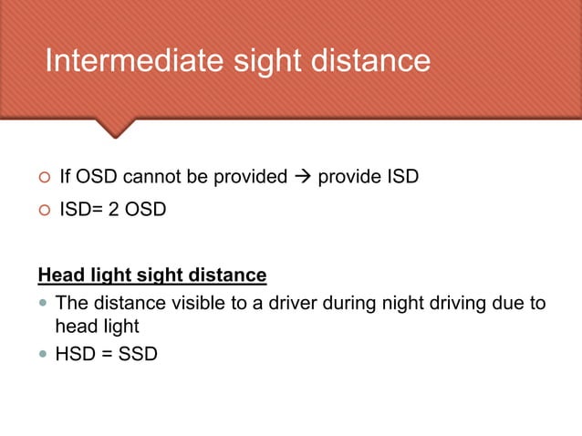 Overtaking sight distance | PPTX | Off-Road Vehicles | Auto Body Styles