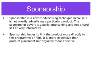 Overt and covert techniques | PPT