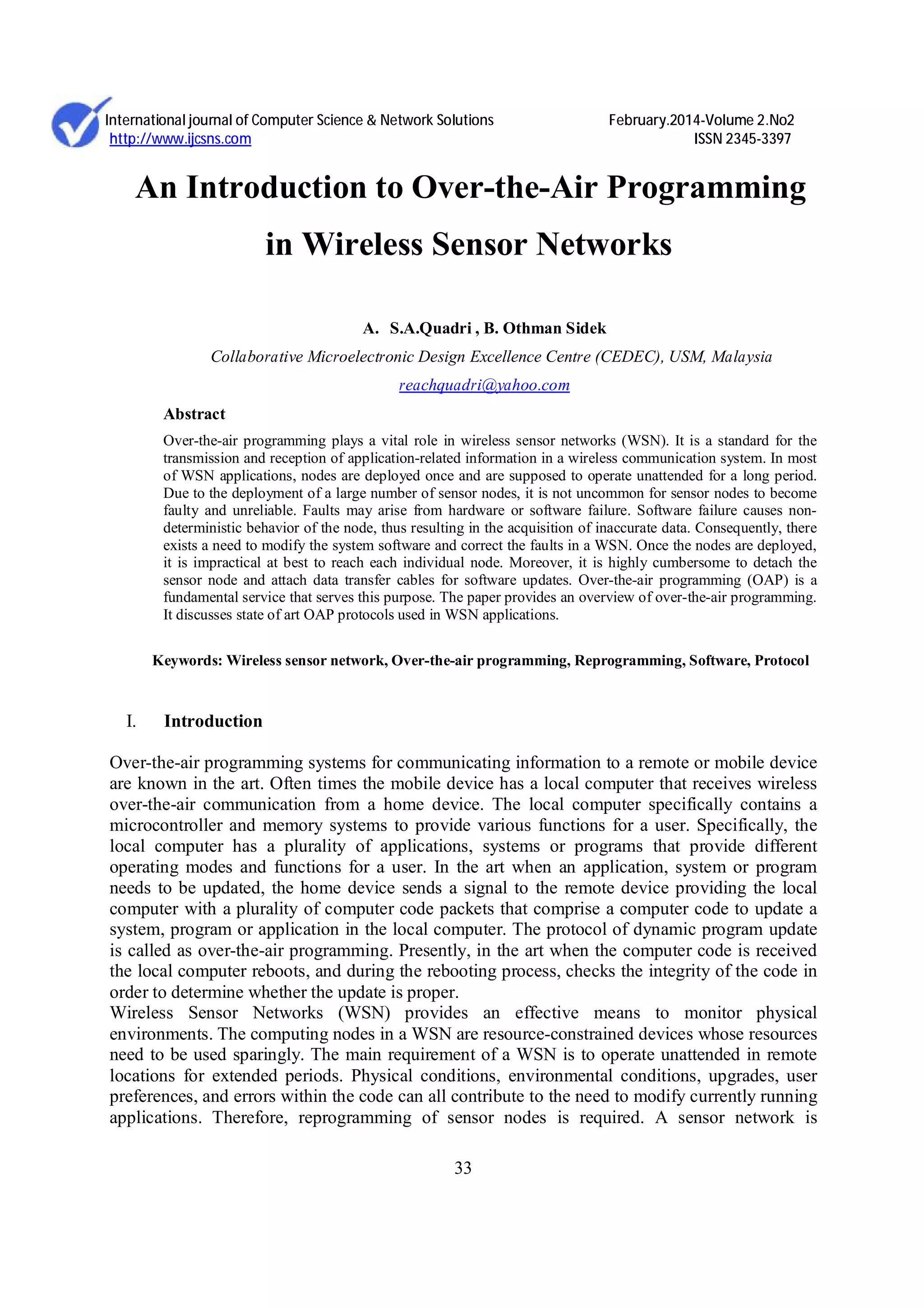 What is over-the-air programming | PDF