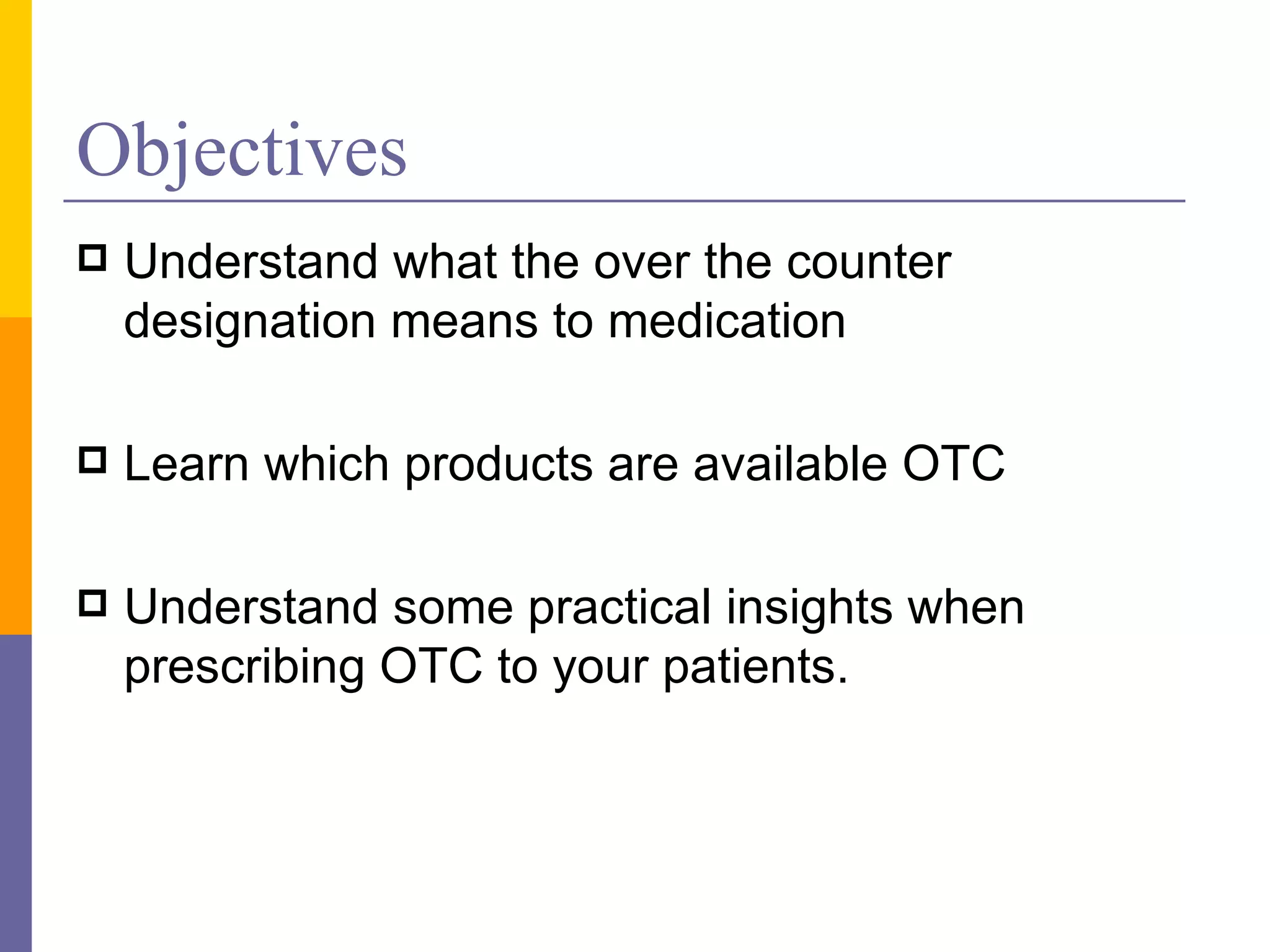 Over The Counter Drugs | PPT