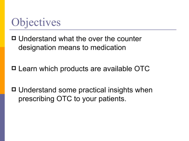 Over The Counter Drugs | PPT