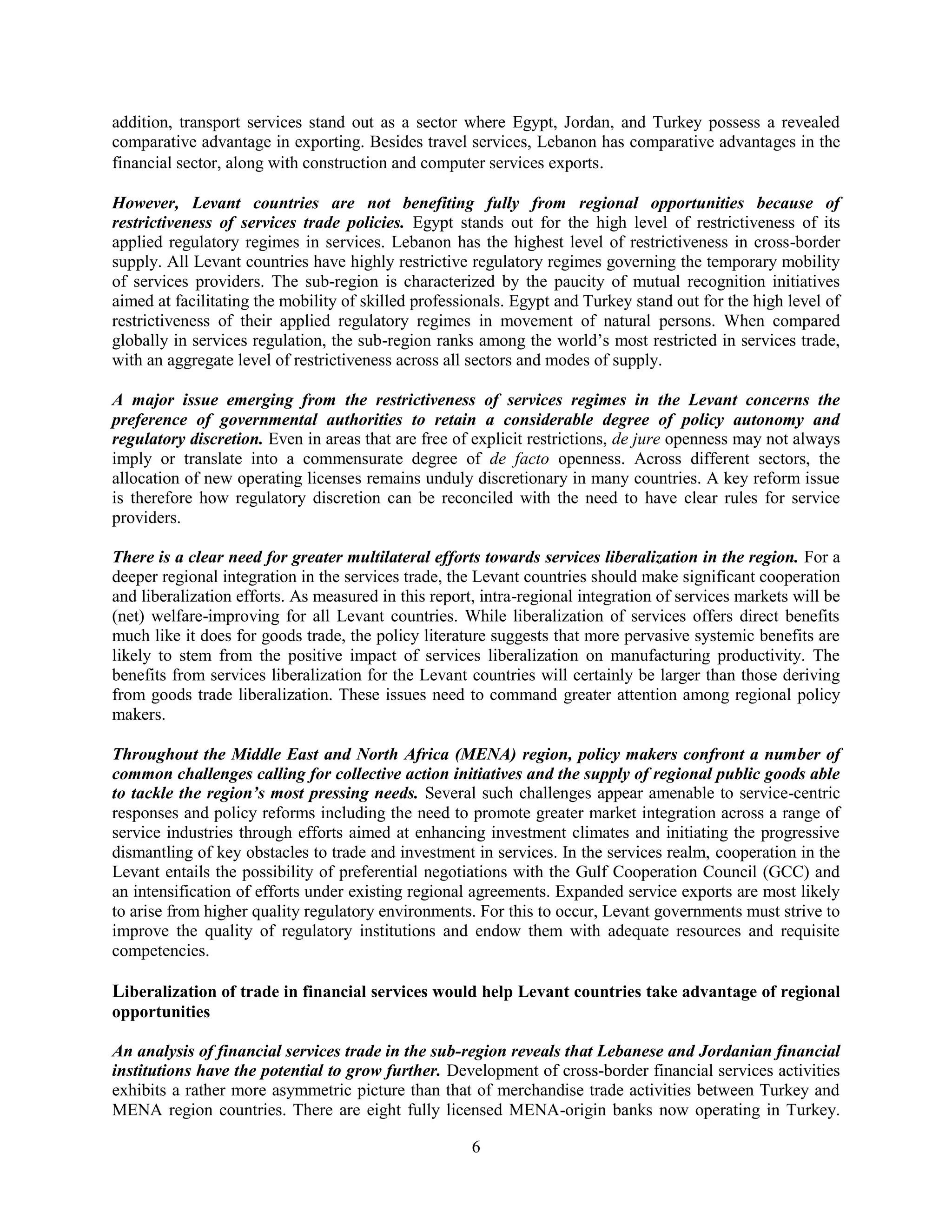 Over the Horizon: a New Levant (executive summary) | PDF