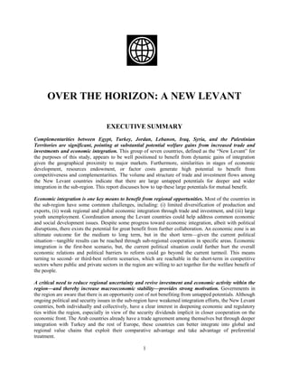 Over the Horizon: a New Levant (executive summary) | PDF