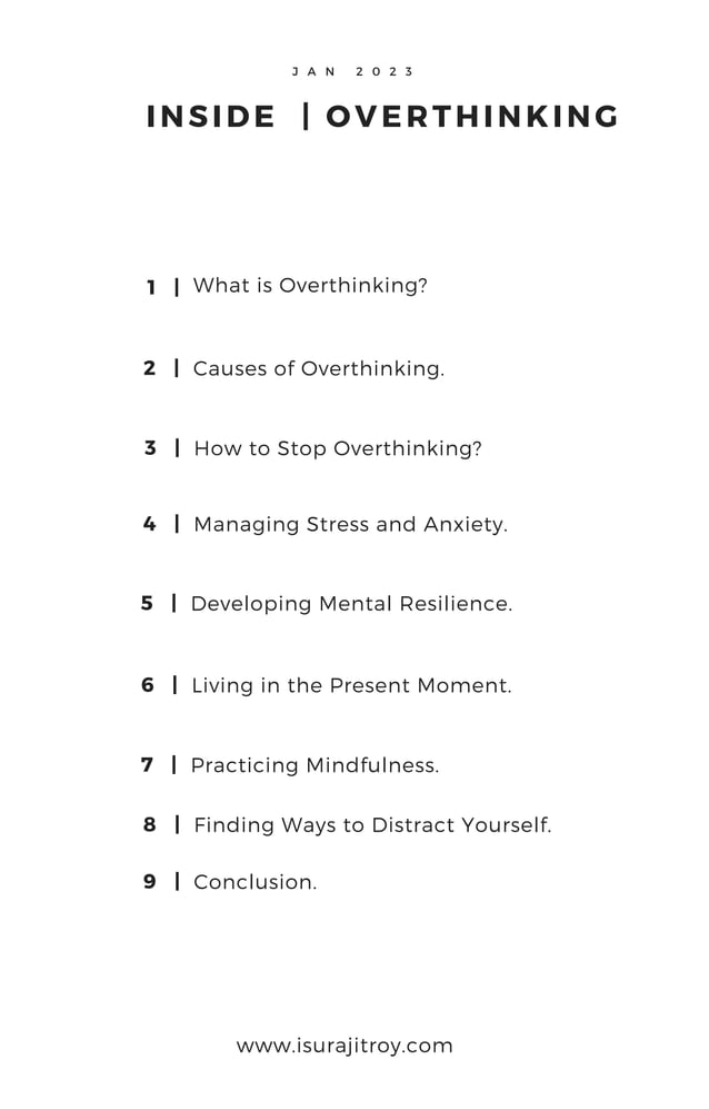 Overthinking - eBook | PDF | Mental Health | Diseases and Conditions