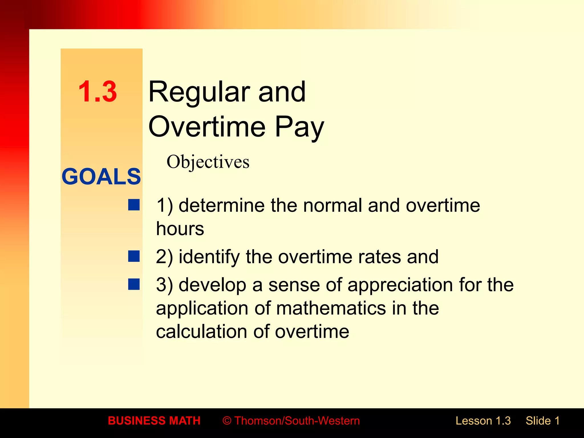 Overtime | PPT