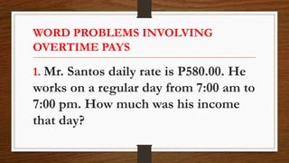 Overtime Pay presentations and materials | PPTX