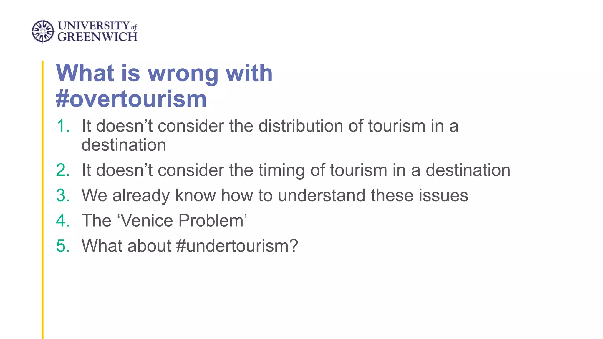 Overtourism - a real crisis? | PPTX