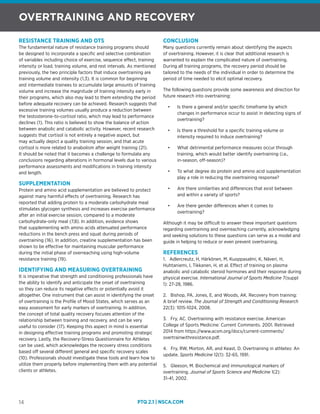 Overtraining and recovery | PDF