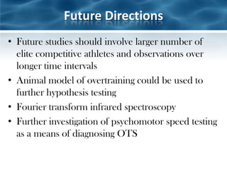 Overtraning in athletes | PPTX