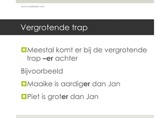 Trappen van vergelijking | PPTX