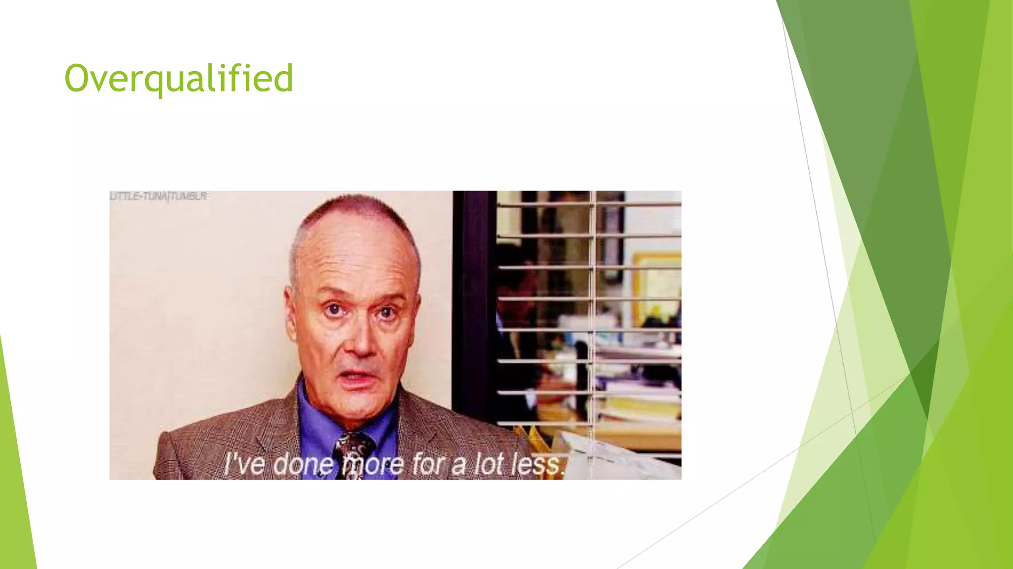 Over and Underqualified | PPT