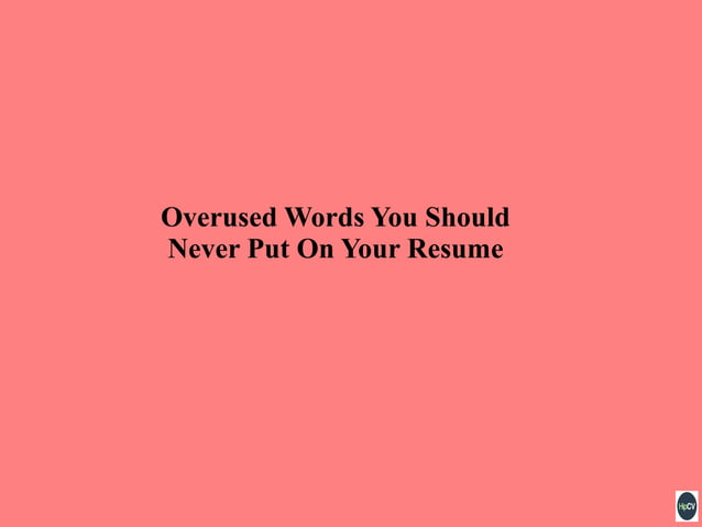 Overused words | PPT