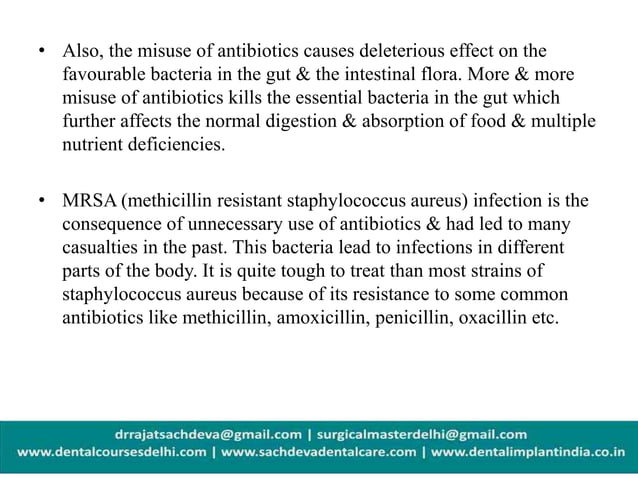 Overuse & Misuse of Antibiotics | PPTX