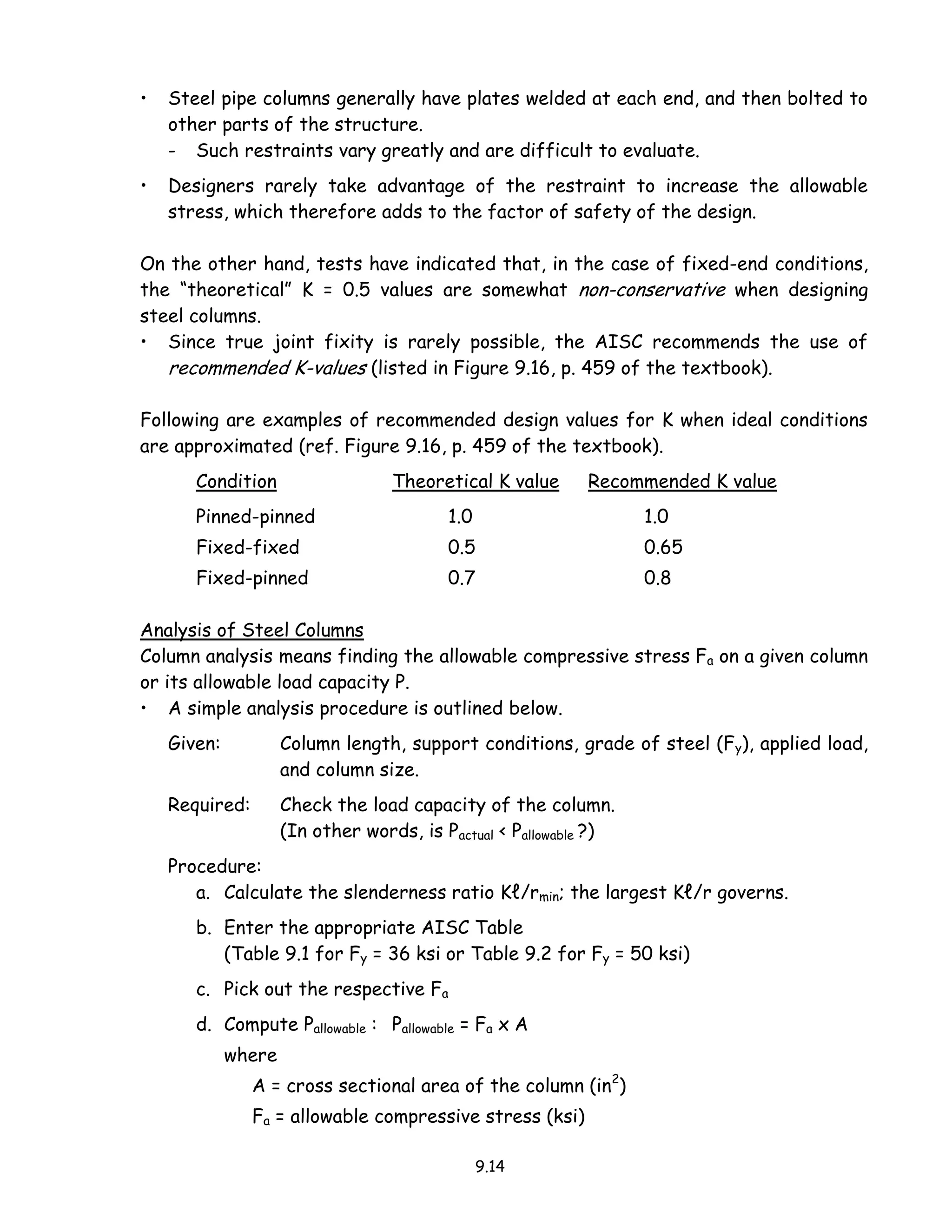Overvew column analysis | PDF