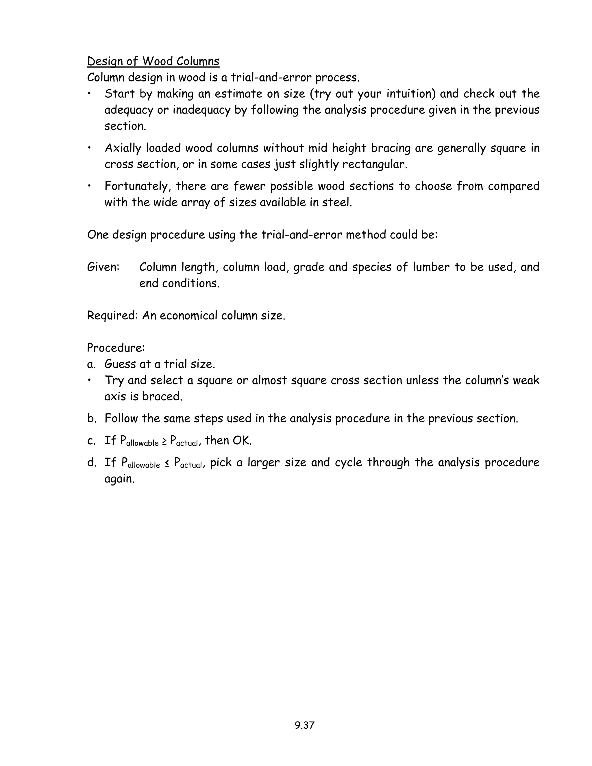 Overvew column analysis | PDF