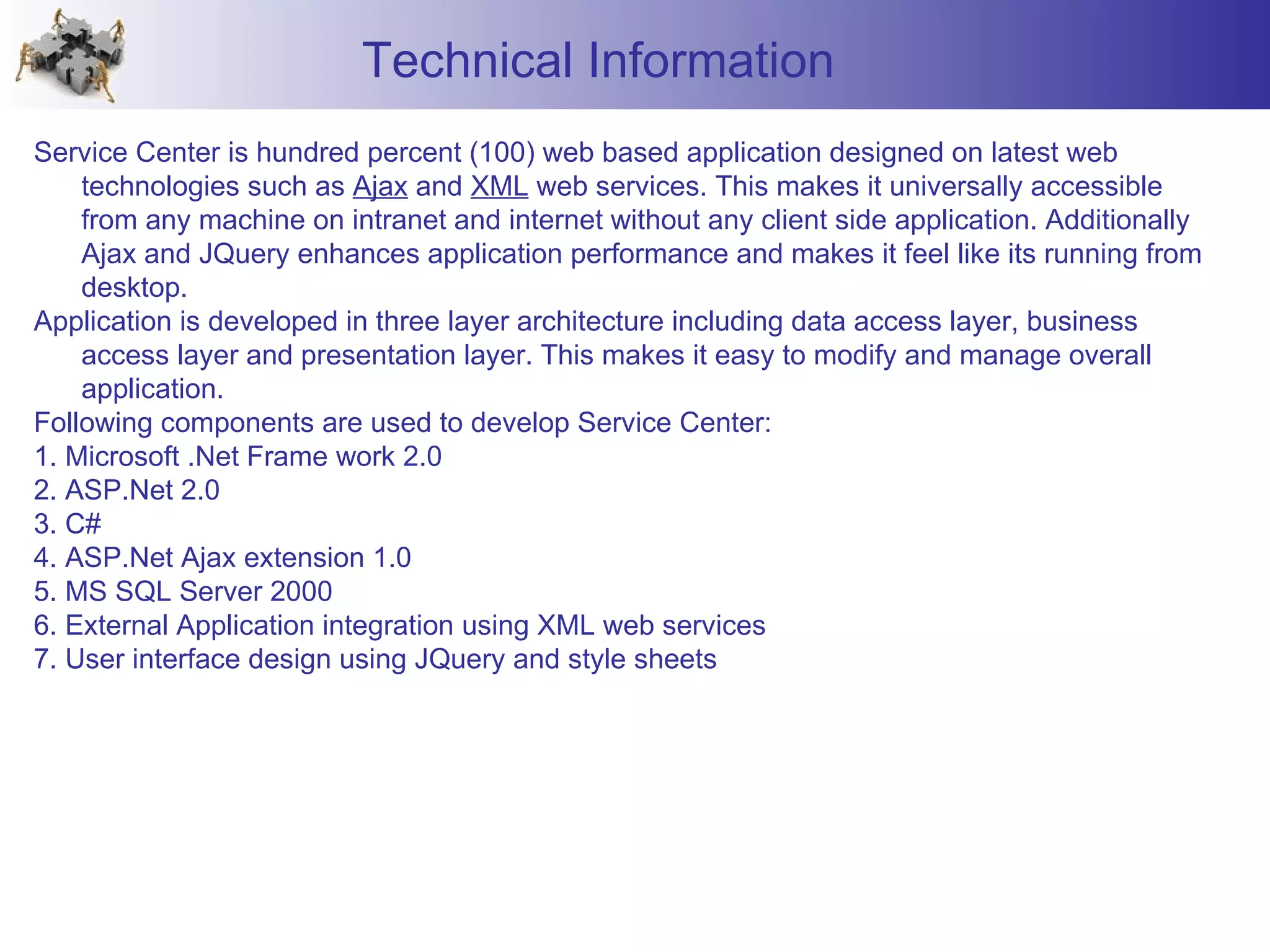 ServiceCenter Overview | PPT