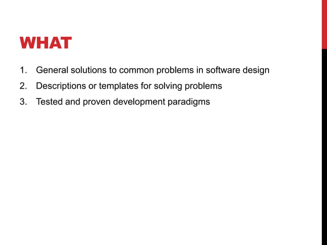 design pattern overview | PPT