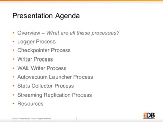 Overview of Postgres Utility Processes | PDF