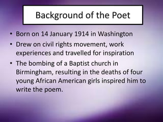Poem - Ballard of Birmingham | PPTX
