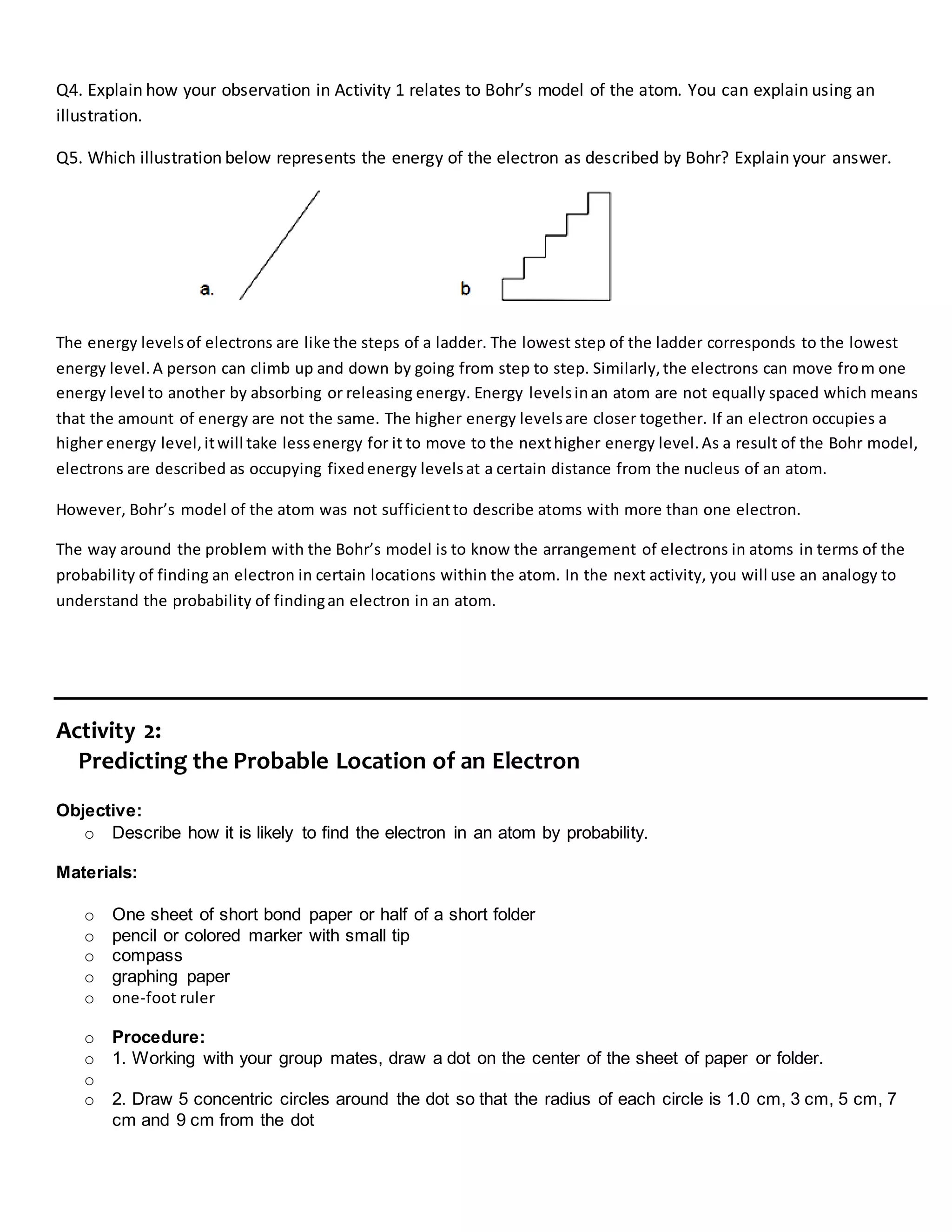 Science Grade 9 Second Quarter (1st and 2nd activity only) | DOCX
