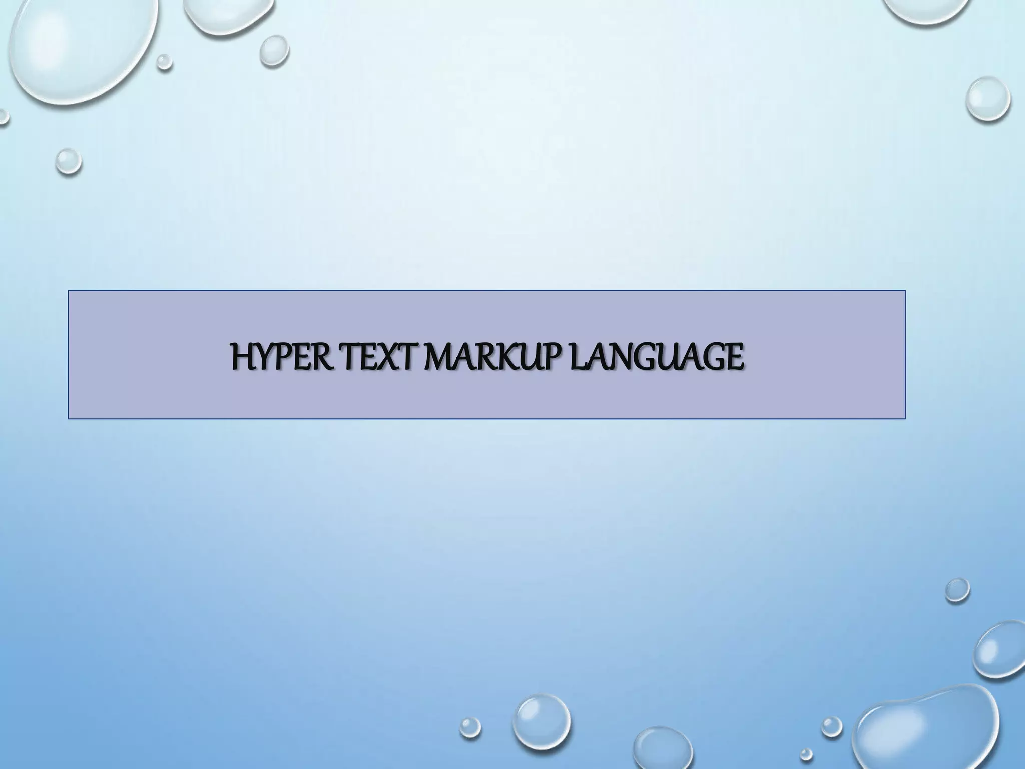 An Overview Of Html Css And Java Script Ppt 6599