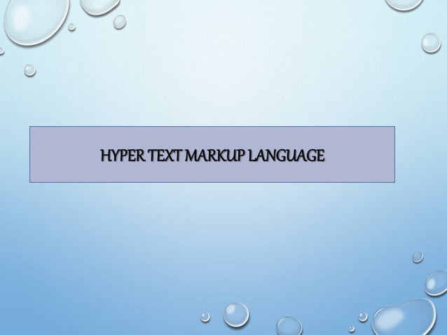 An Overview Of Html Css And Java Script Ppt
