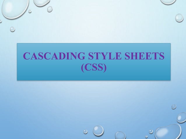 An Overview Of Html Css And Java Script Ppt