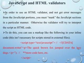 An Overview of HTML, CSS & Java Script