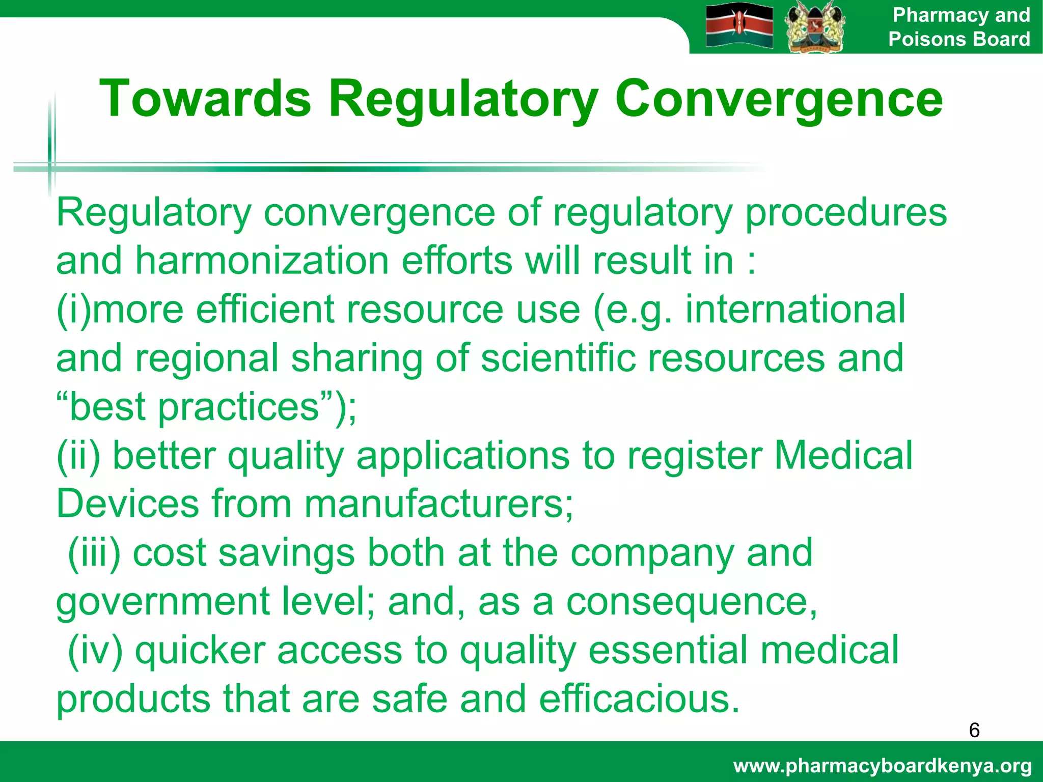 Overview of the regulatory system for medical devices in kenya | PDF