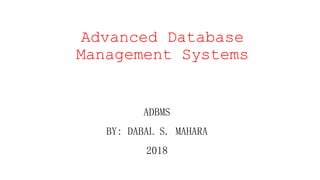 Overview of dbms | PPTX | Databases | Computer Software and Applications