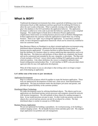 Broadcom CA SDM overview - Introduction to BOP | PDF