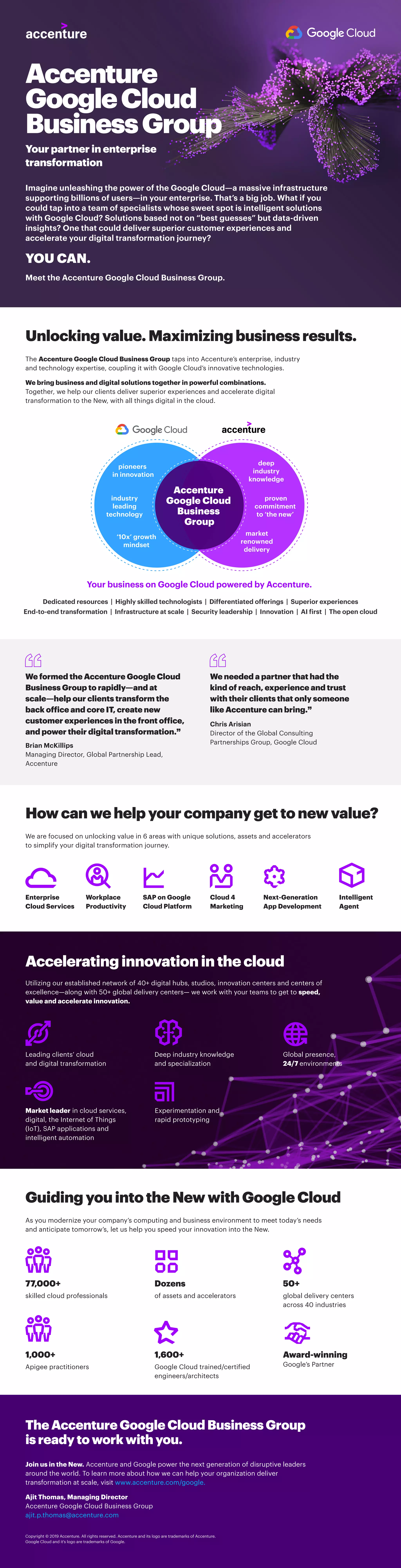 Overview - Accenture Google Cloud Business Group | PDF