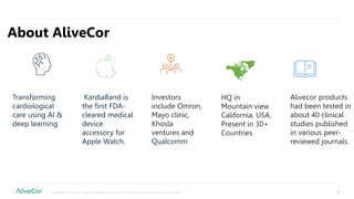 Overview-AliveeCor.pptx | Heart and Cardiovascular Diseases | Diseases ...