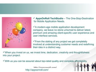 Overview apps onroll techstudio | PPT